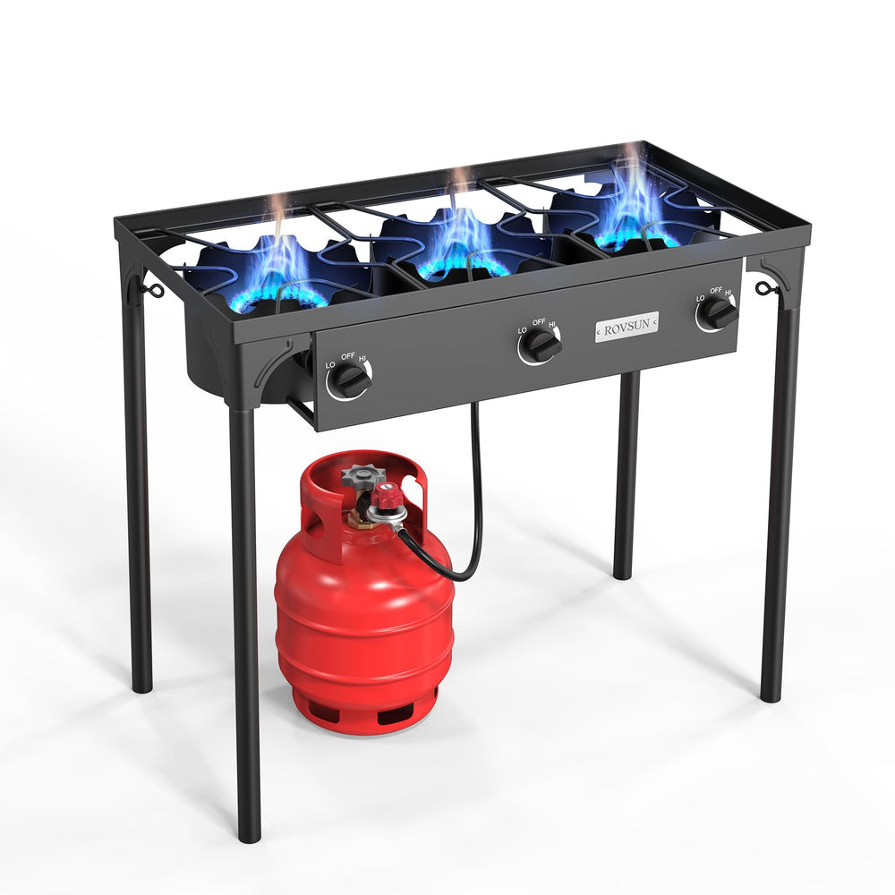 Camping Propane Stoves: Outdoor Gas Stove with Stand - ROVSUN