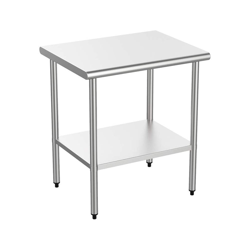 ROVSUN 30 x 24 Inch Stainless Steel Table Kitchen Prep Work with Undershelf
