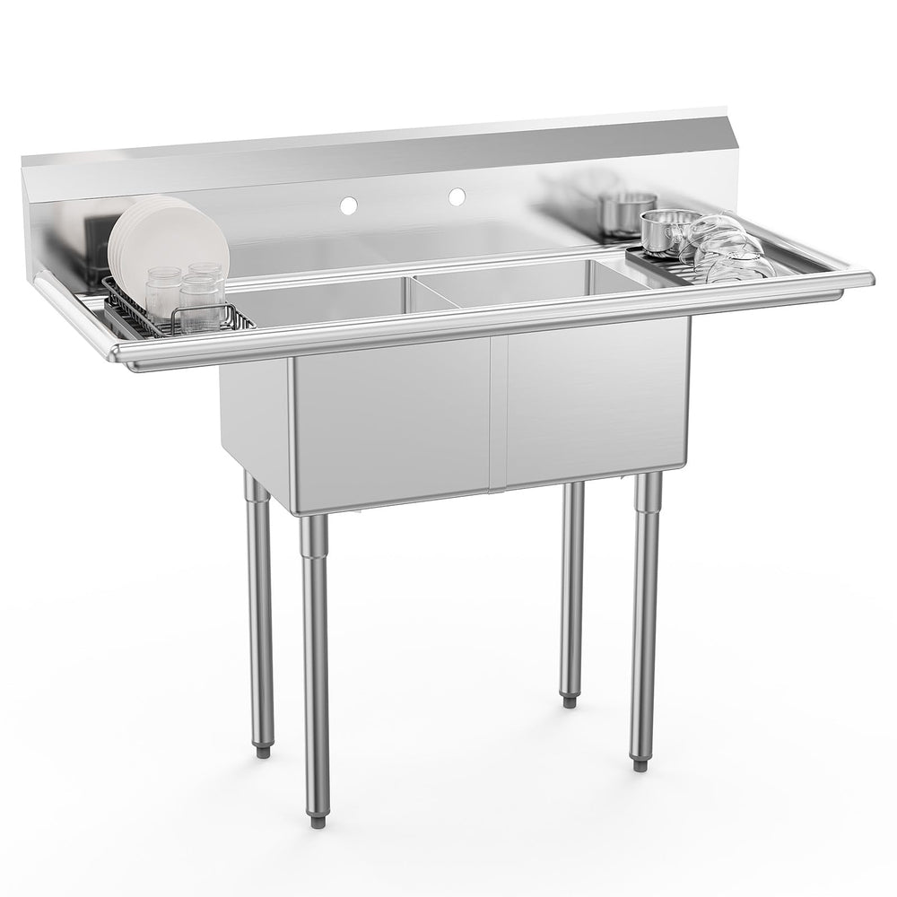 Commercial Sinks: Stainless Steel Sink for Restaurant Kitchen - ROVSUN
