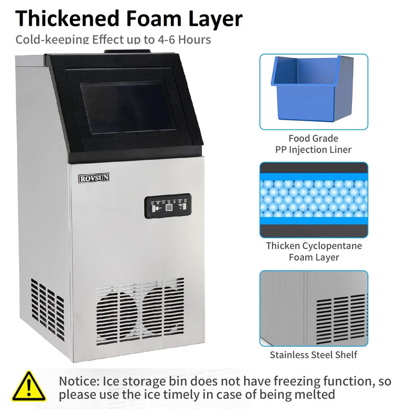 ROVSUN 150 LBS Commercial Ice Machine Maker Countertop