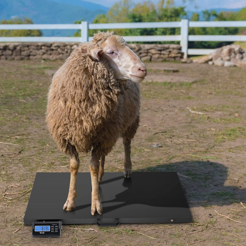 1100Lbs x 0.2Lbs Livestock Scale Electronic Platform Scale for Dog Goa
